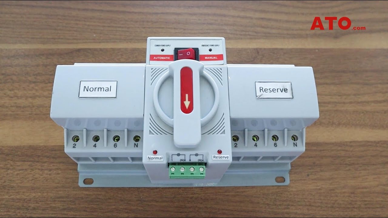 3 Pole & 4 Pole Automatic Transfer Switch, 6 to 63 Amps - YouTube
