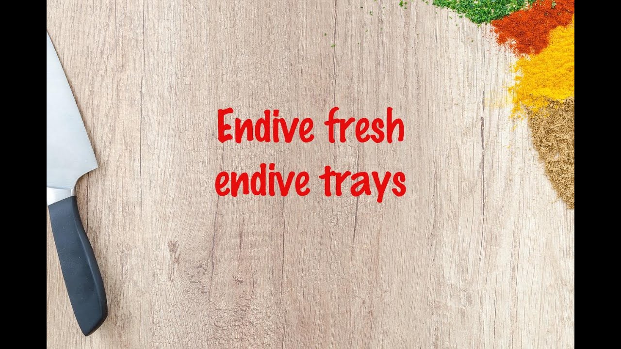 How to cook - Endive fresh endive trays - YouTube