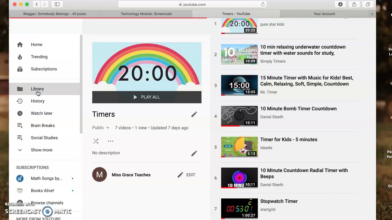 What's on my page? -Youtube Screen Cast - YouTube