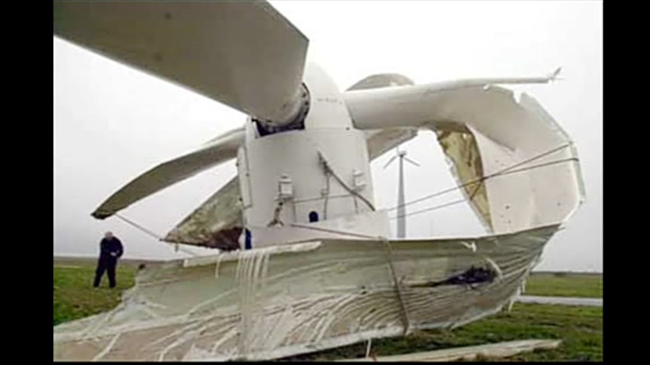 Wind Turbine vs Too Much Wind Compilation | Windmill Accidents - YouTube