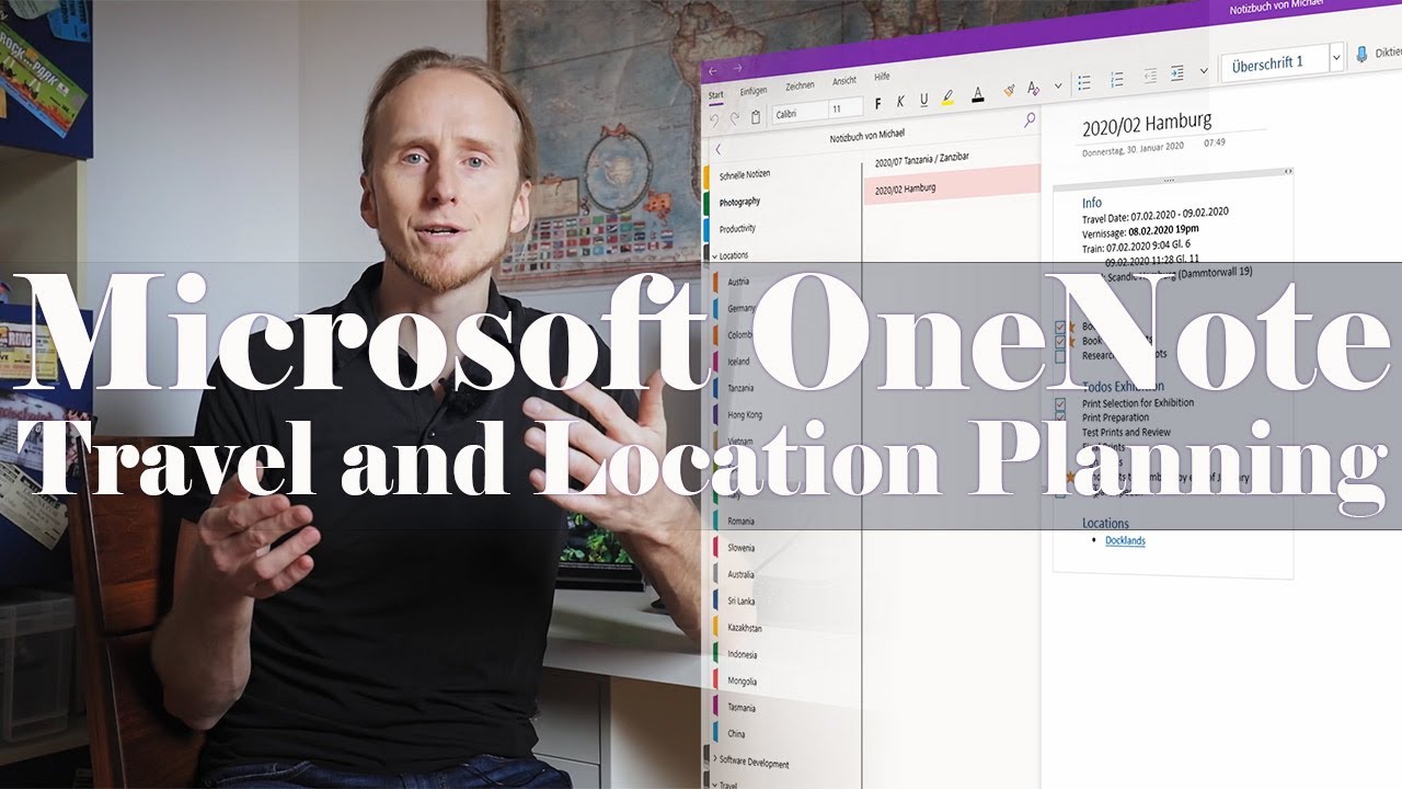 Microsoft OneNote for Travel and Location Planning - YouTube