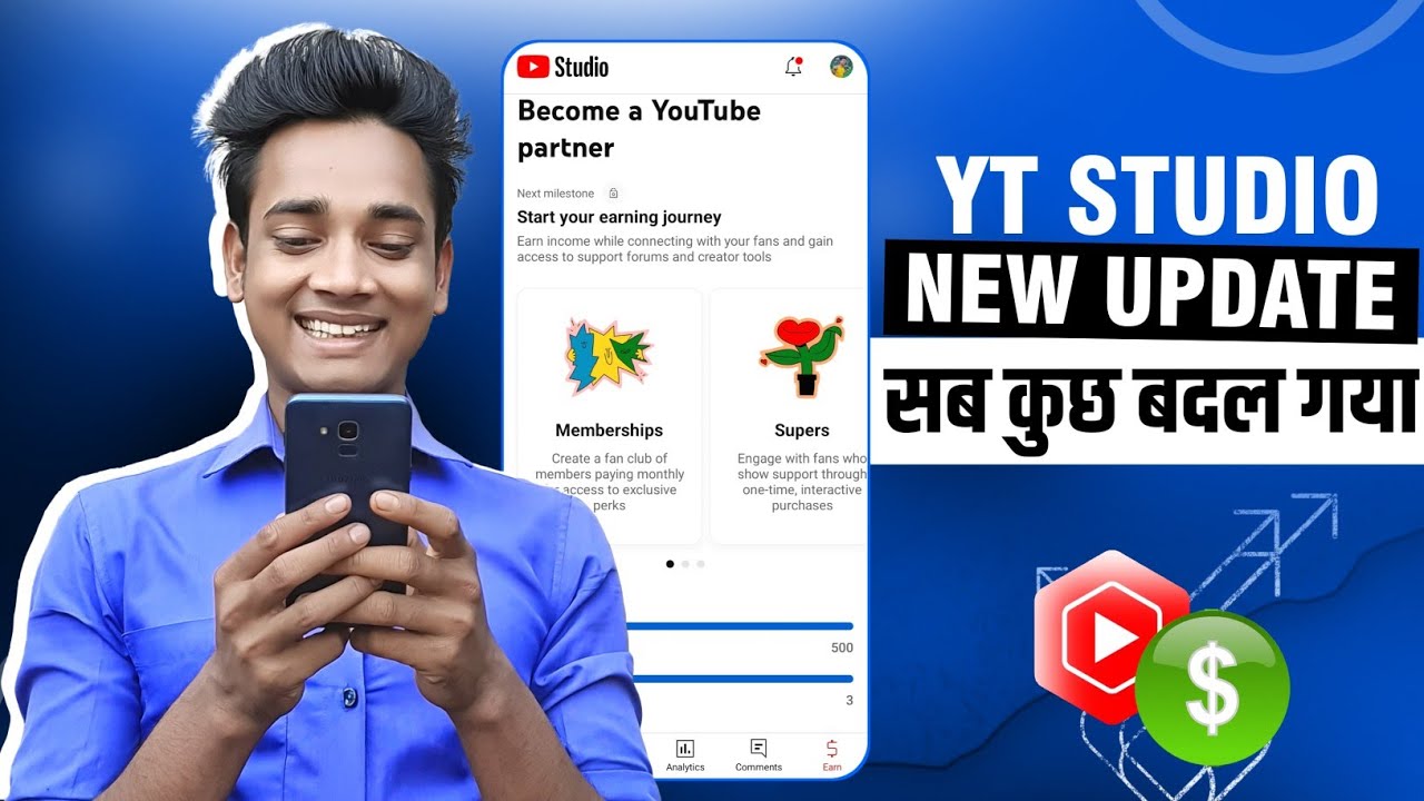 Become a youtube partner | Start your earning journey | Yt Studio New Update - YouTube