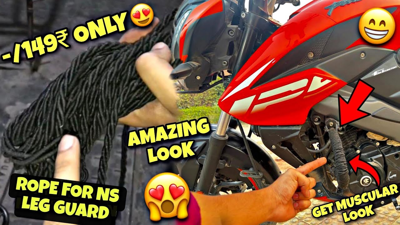 INSTALLING NS LEG GUARD ROPE | MODIFICATION | NS125/160/200 IN JUST ...