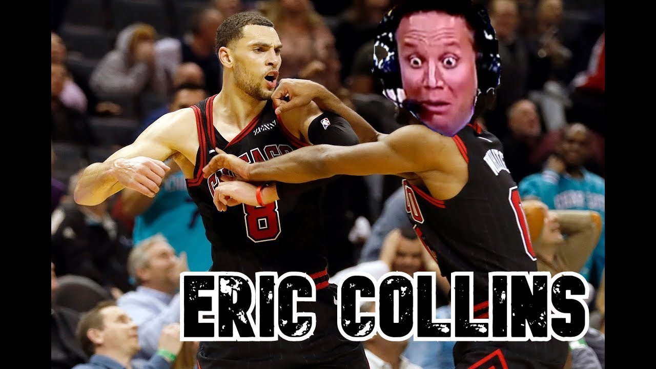NBA Announcer Eric Collins' Call of a CRAZY FINISH - YouTube
