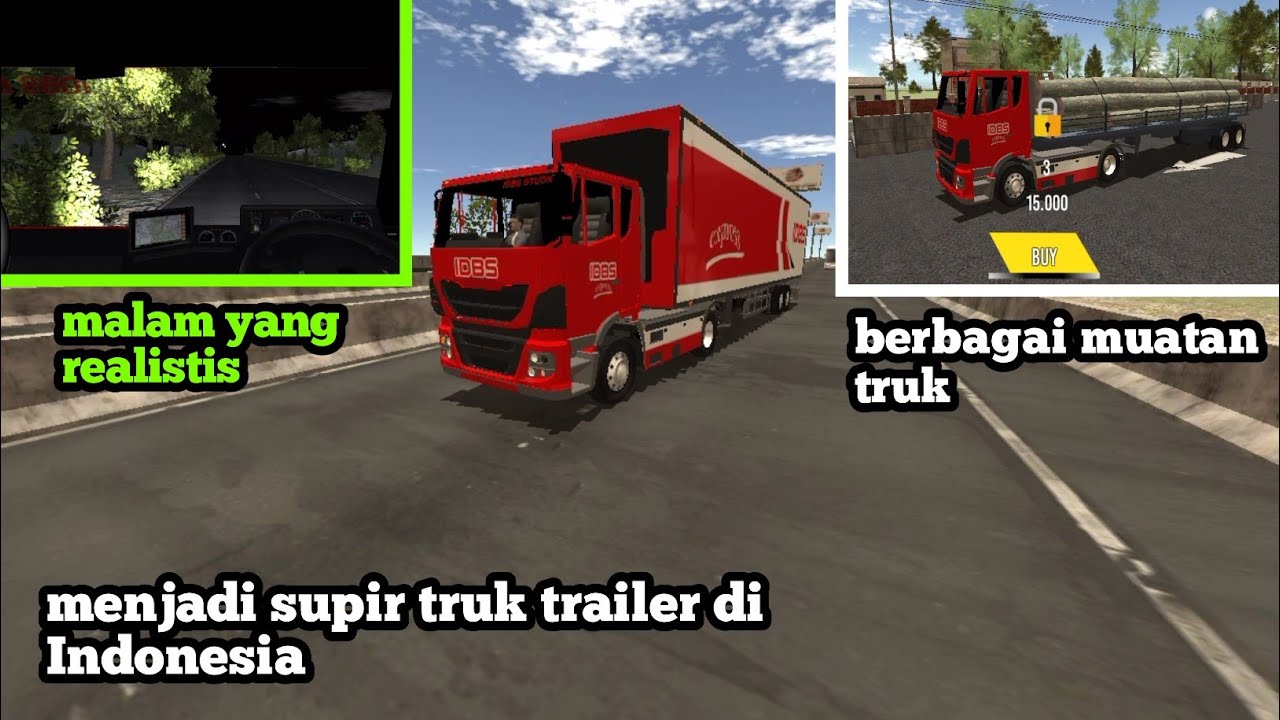 menjadi supir truk trailer di Indonesia : idbs truk trailer - YouTube