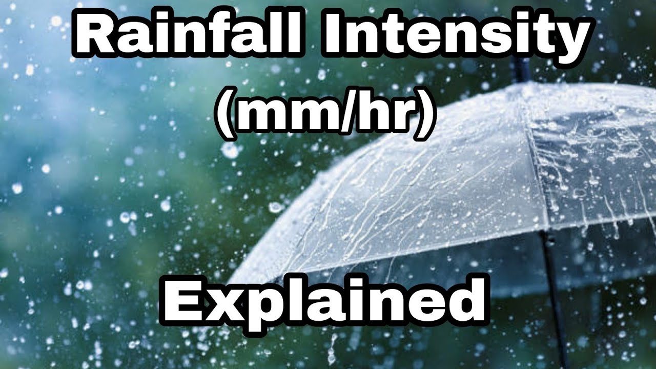 Ano ang ibig sabihin ng Rainfall Intensity? - YouTube