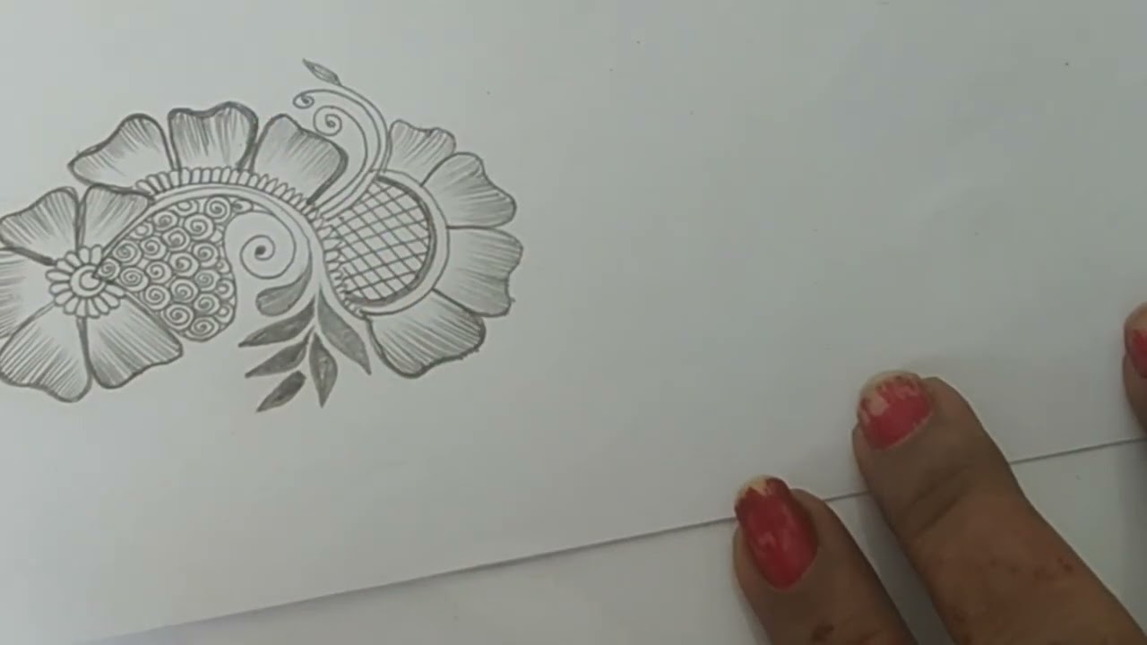 beautiful mehandi design for pencil art beautiful bel mehandi design ...