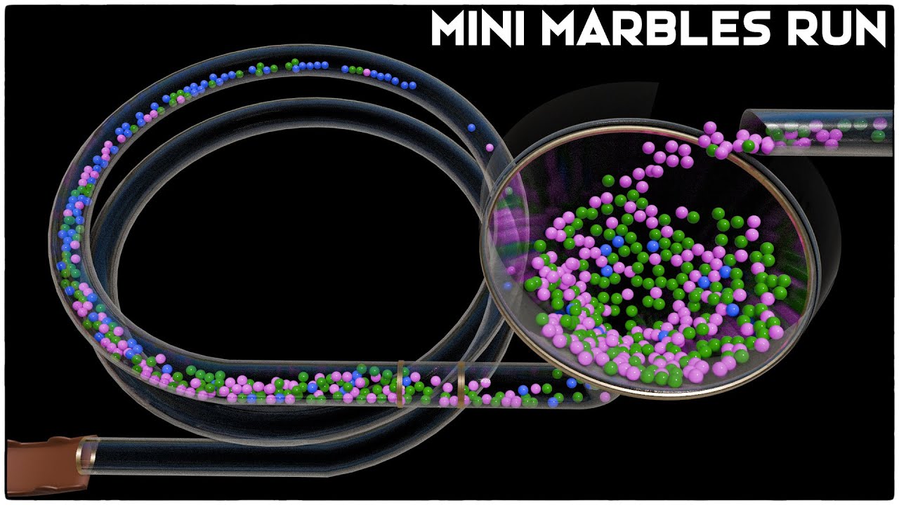 Mini Marbles Run 3D Animation - YouTube