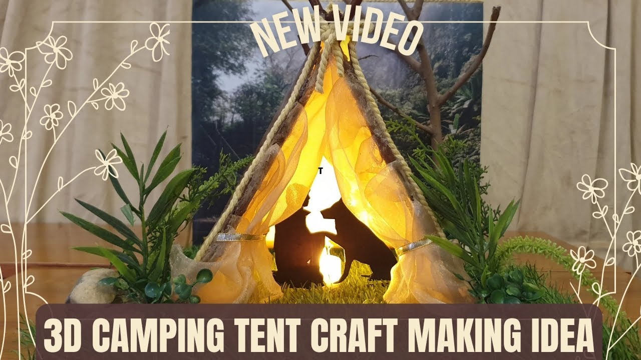 3d camping tent craft making idea👍 #viral #youtube - YouTube