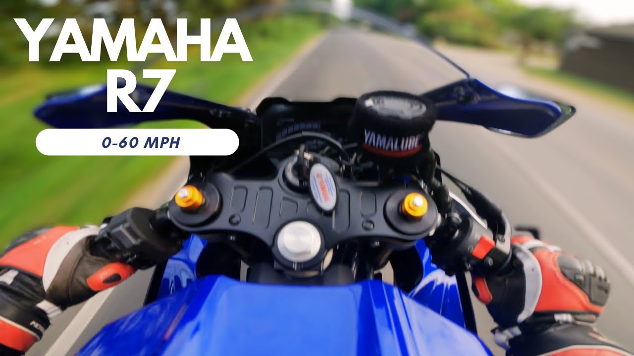 Yamaha R7 0-60 (A2 restricted) w/Akaprovic full system - YouTube