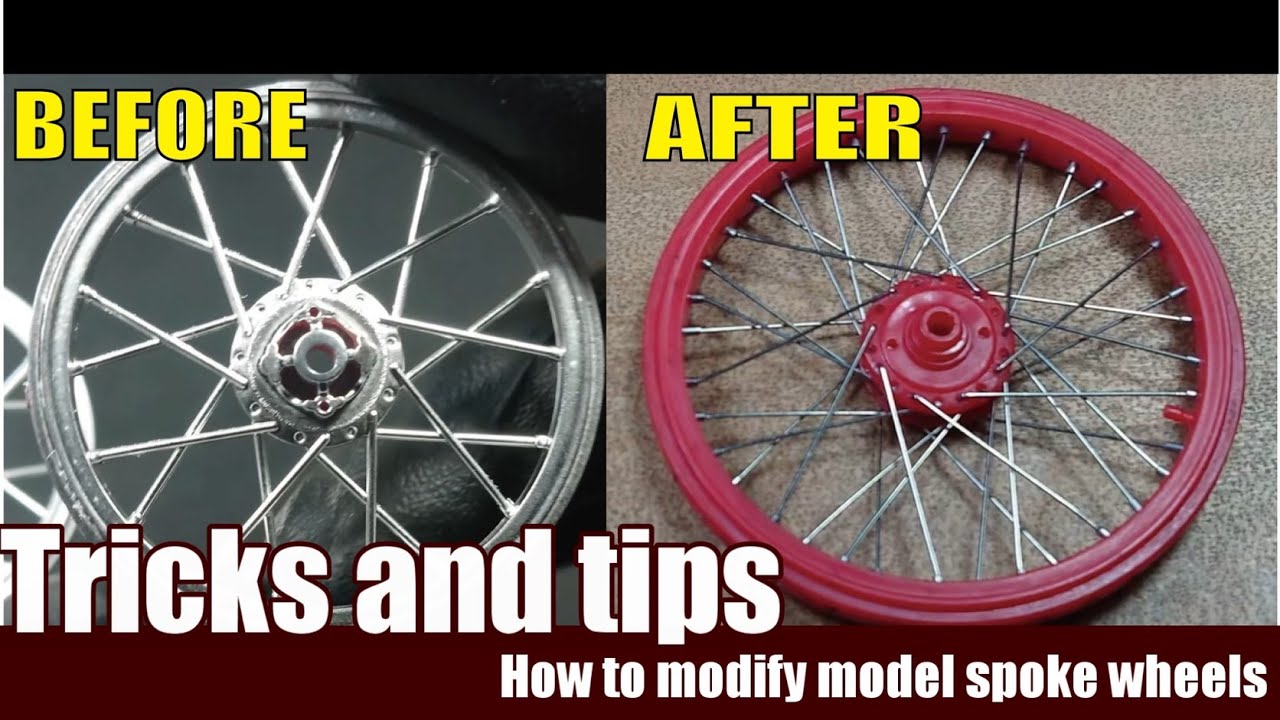 Tricks and Tips:how to modify model spoke wheels - YouTube