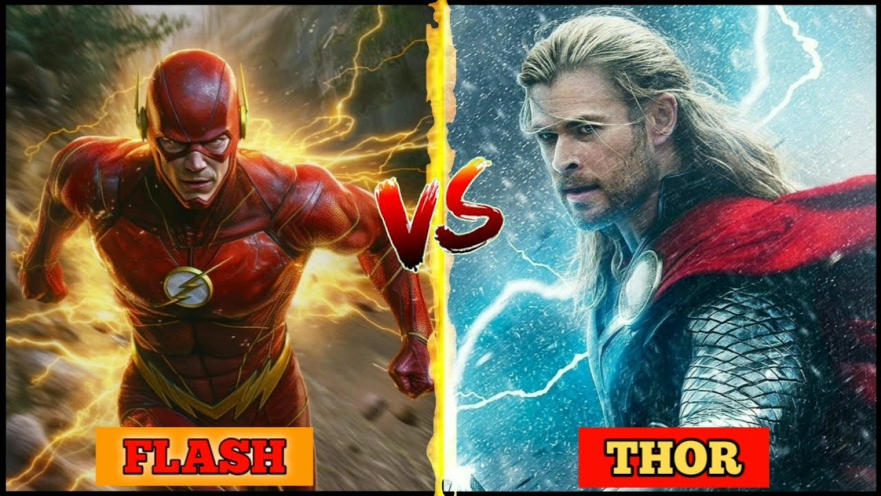 Thor Vs Flash | Fight Comparison | Explained In Hindi | Flash Vs Thor ...