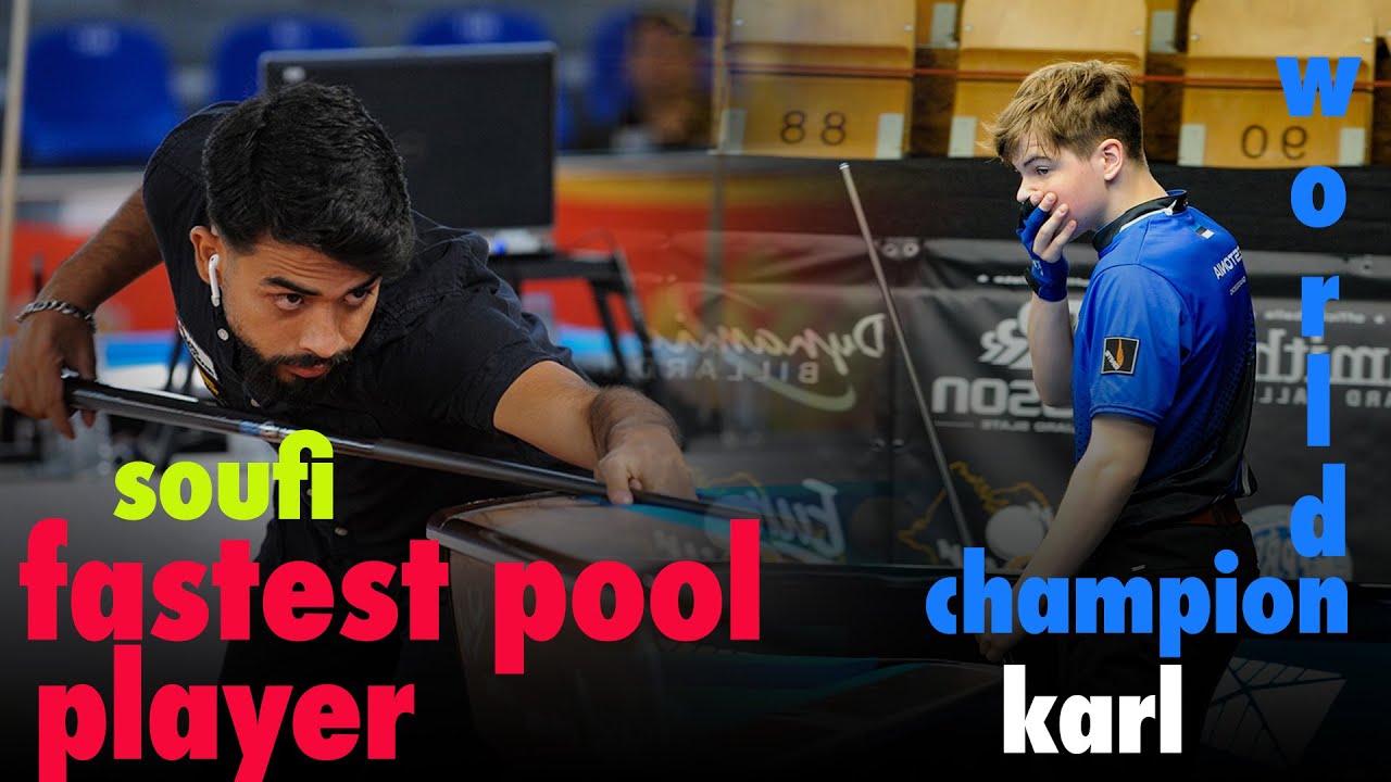 fastest pool player Soufi Mohhamad vs world champion Karl Knadeberg ...