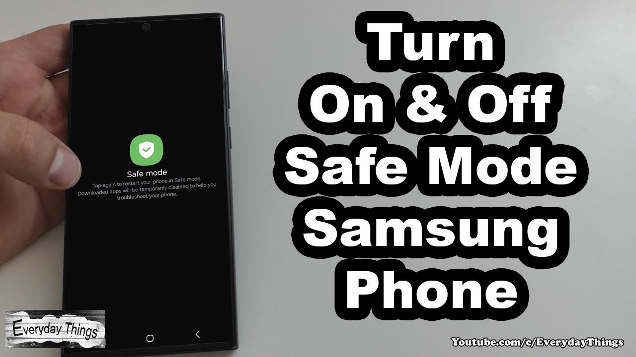 How to Turn On & Off Safe Mode on Samsung Phone – 2 Easy Ways - YouTube