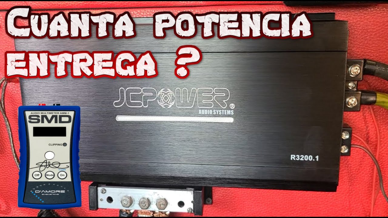 Prueba de potencia real amplificador JC Power R3200.1 🥵🥵🥵🥵 - YouTube