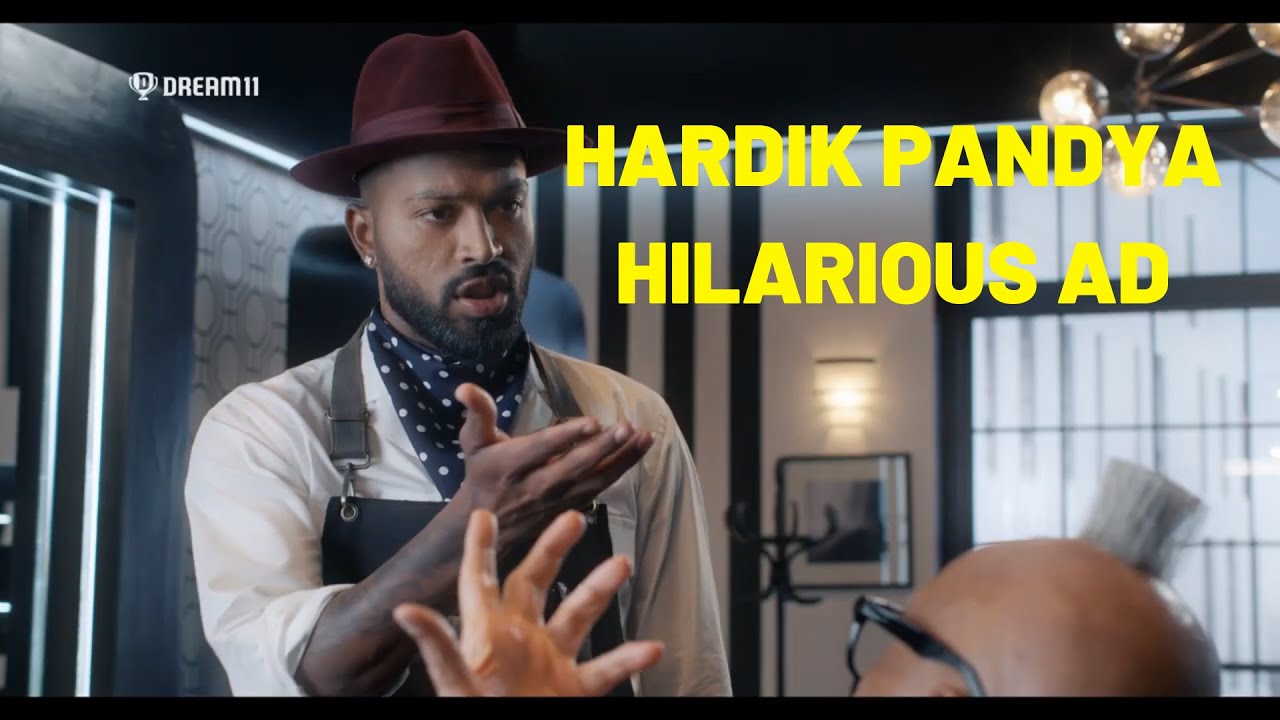Hardik Pandya Hilarious🤣 Funny Dream11 Ad | Square Cut 🤣 - YouTube