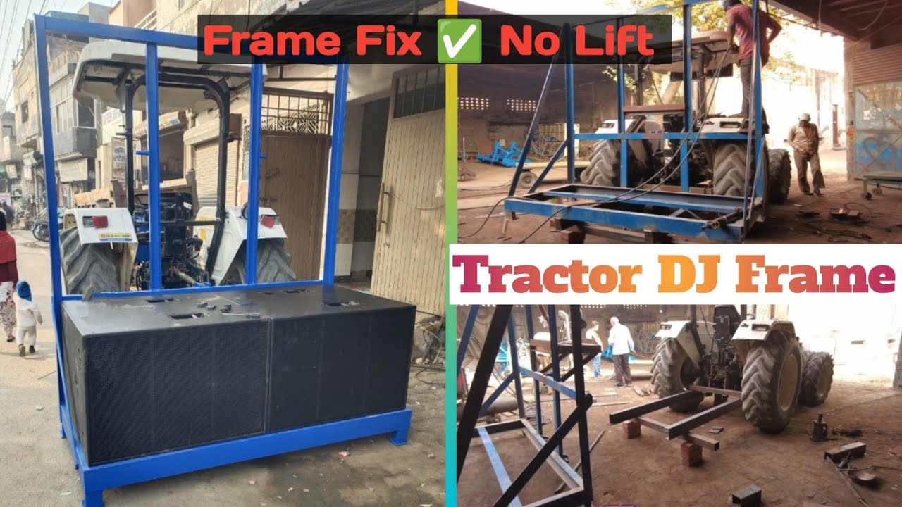 Tractor DJ Frame🖼️कैसे बनवाया और अब क्यों Fix करवाना पड़ा🤔 #dj #frame # ...