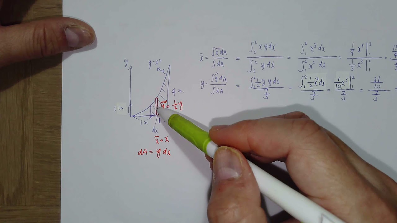 Center of gravity Example 2 - YouTube