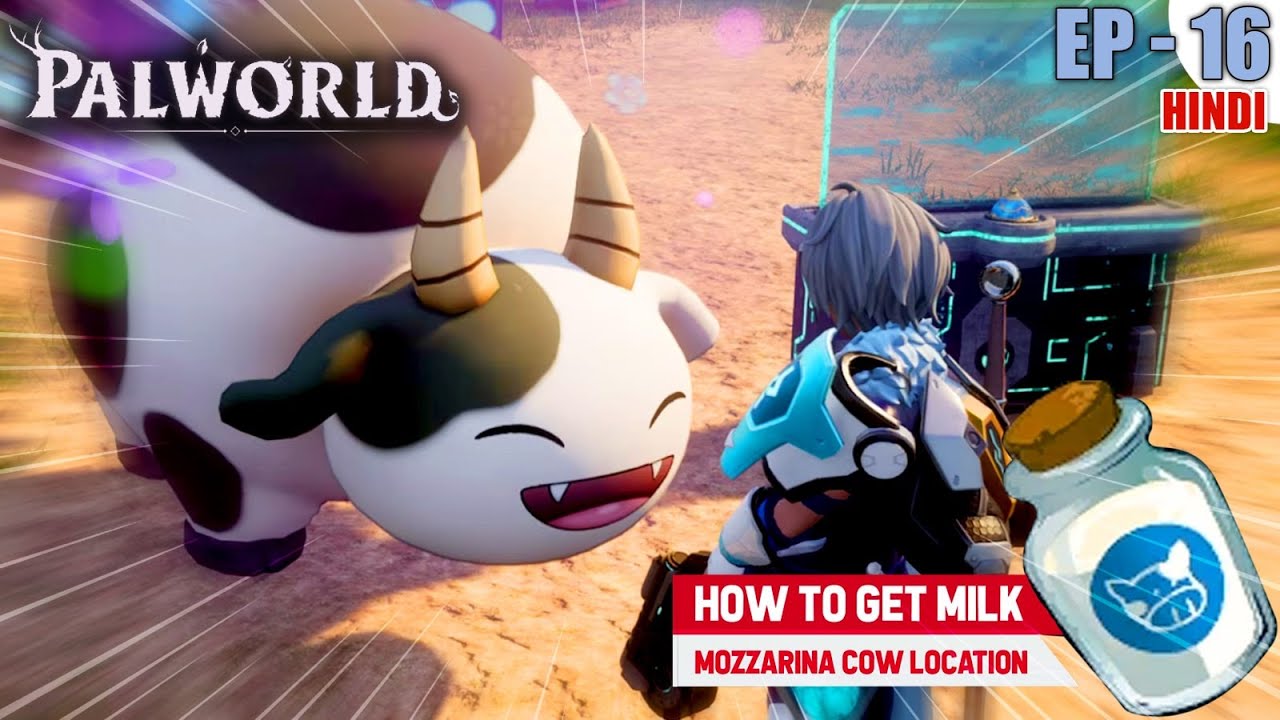 Palworld Hindi Gameplay EP16 / How To Get Milk & Mozzarina Location in ...