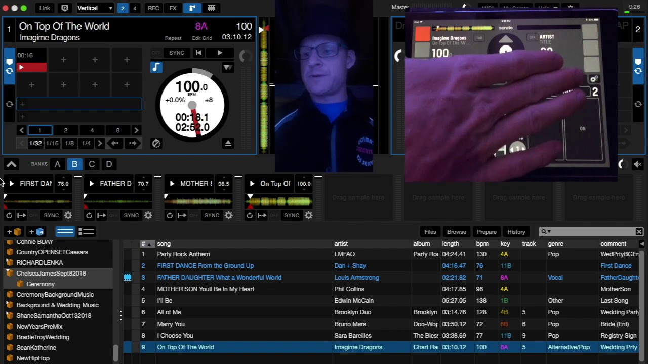 How I use Serato remote use at weddings - YouTube