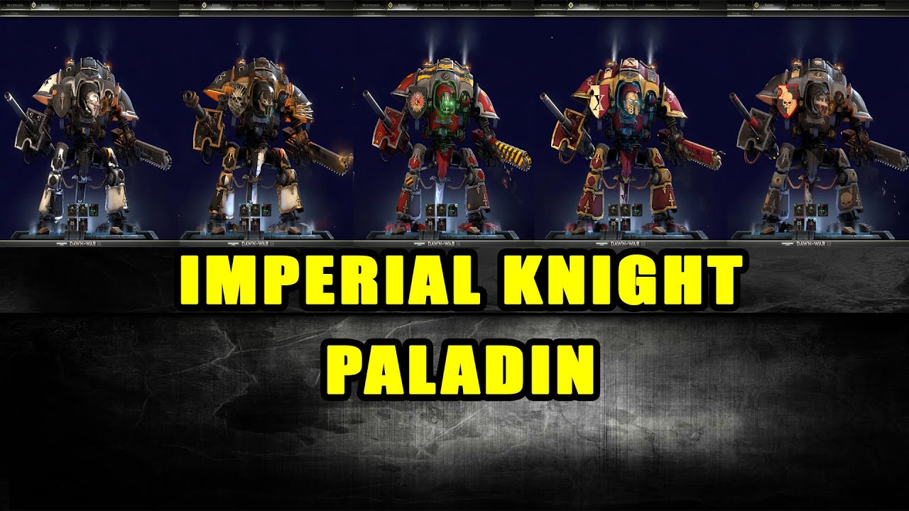 Imperial Knight Paladin: Iconic Color Schemes - Army Painter Edition ...