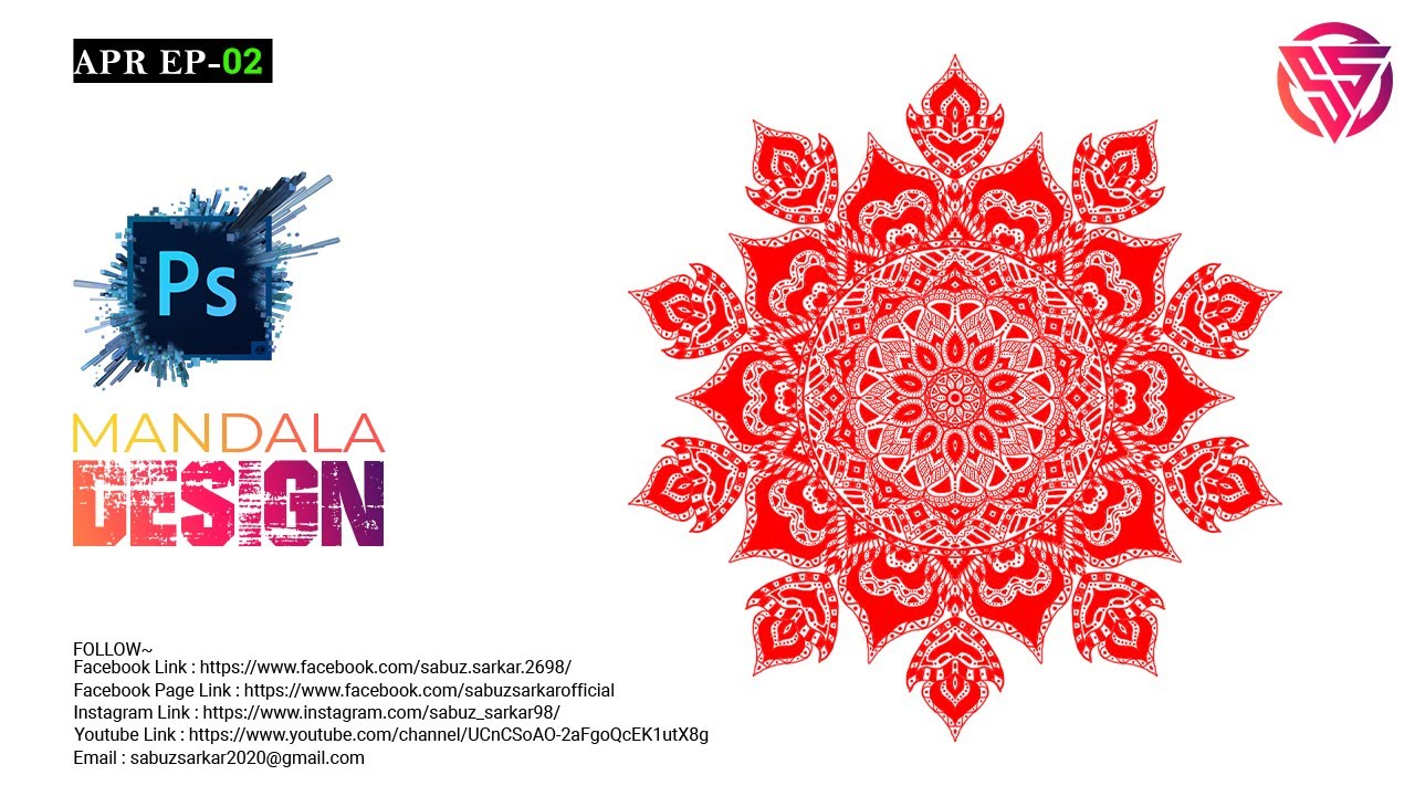 How To Make A Mandala Design In photoshop || Photoshop Tutorial (Easy ...