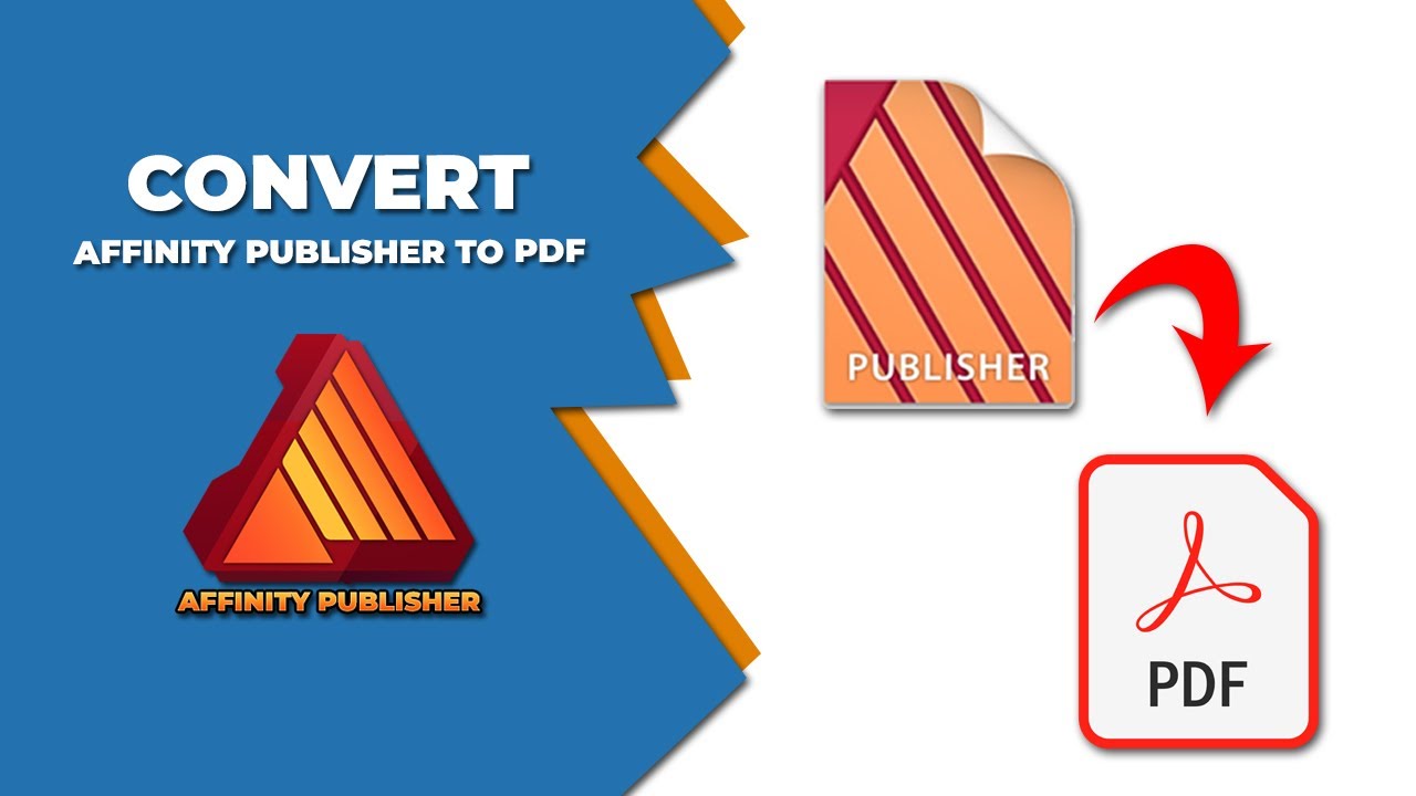 How to convert affinity publisher to PDF - YouTube