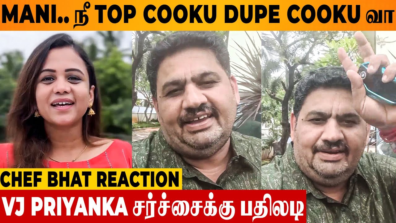 CWC 5 Manimegalai VS VJ Priyanka Issue : Chef Venkatesh Bhat Reaction ...