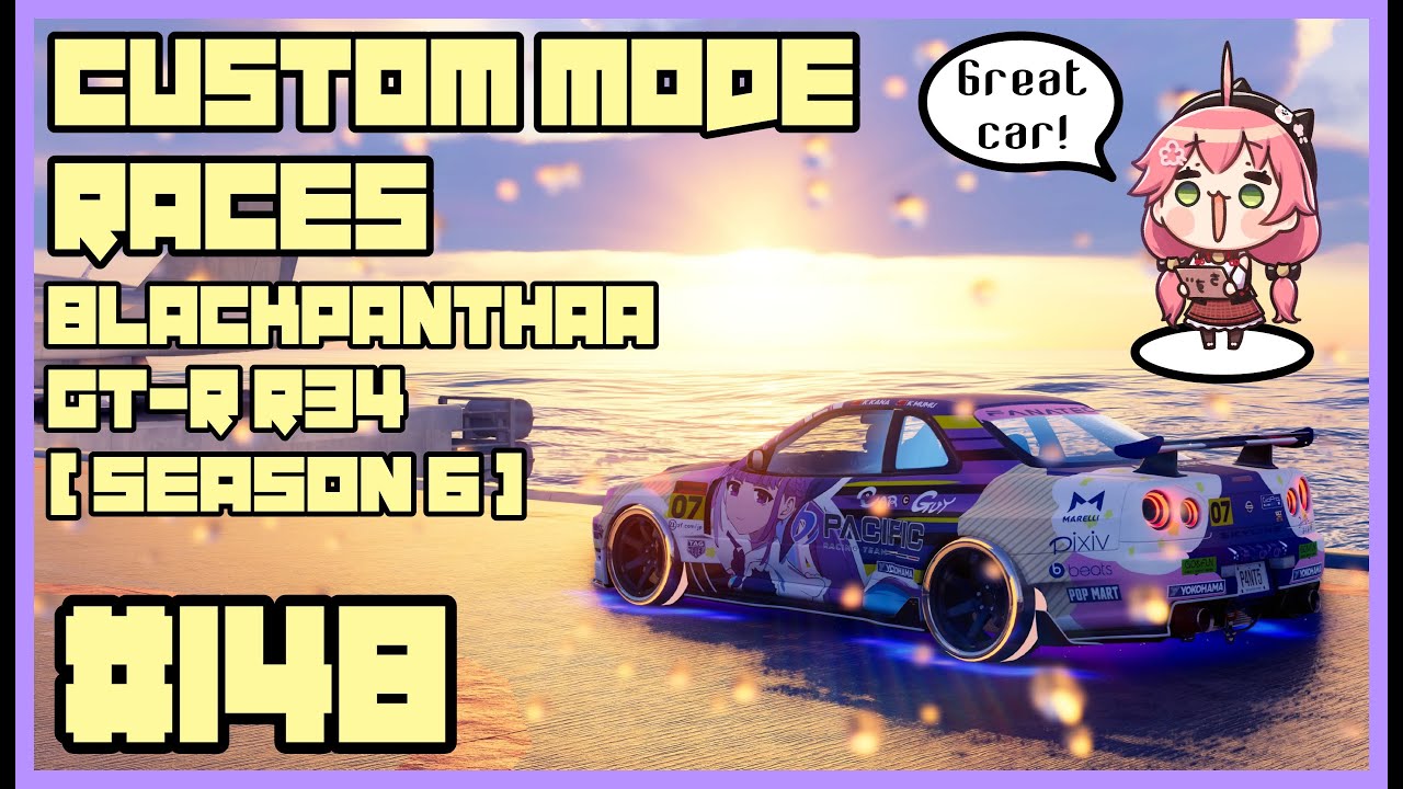 [The Crew: Motorfest] Custom Mode Races | BlackPanthaa GT-R R34 (Season ...