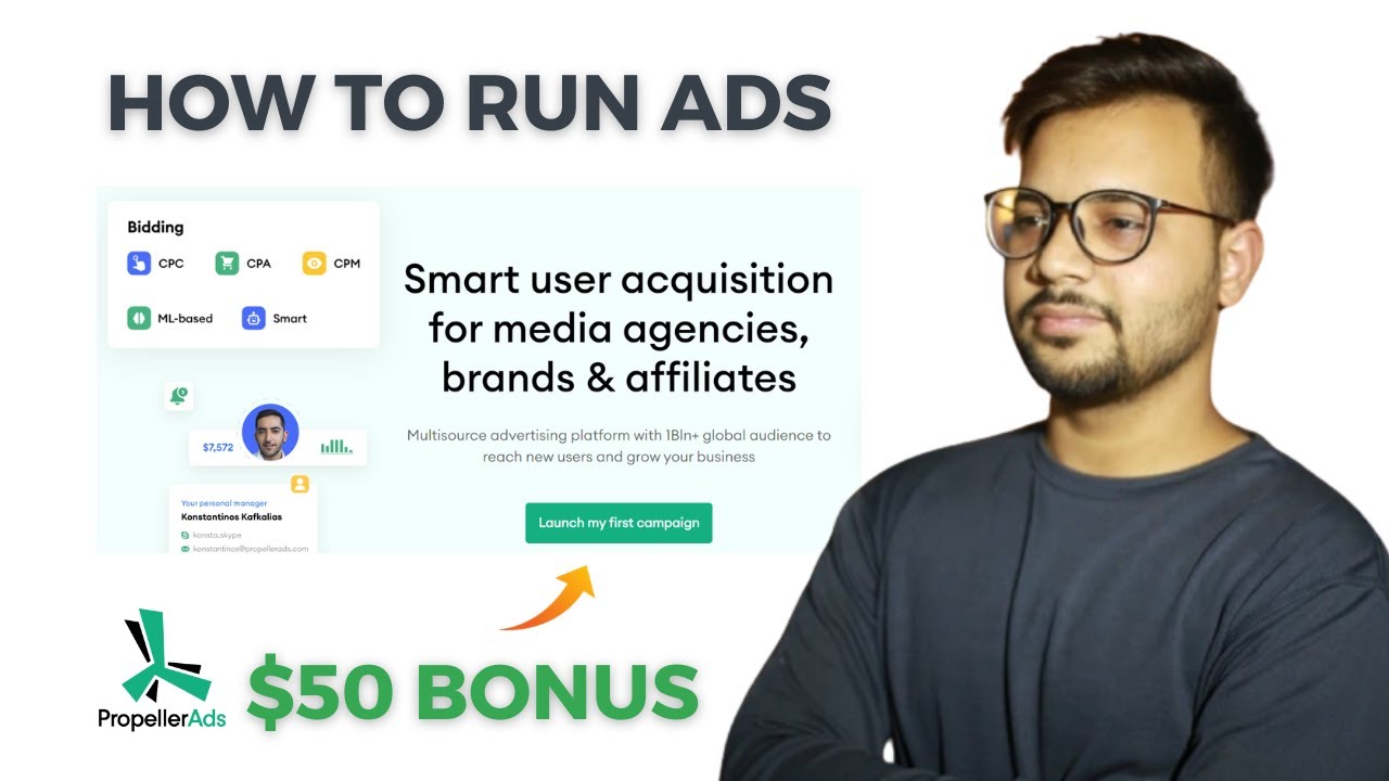 PropellerAds Review 2024 | How To Run Ads on PropellerAds | $50 Sign Up ...