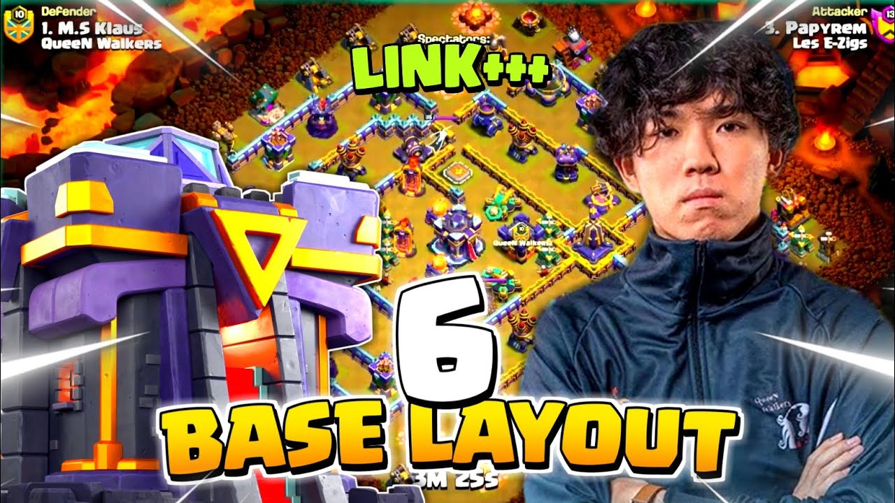 New base*Th15 war base,anti 2 star/ring base (Top6) Queen walkers vs ...