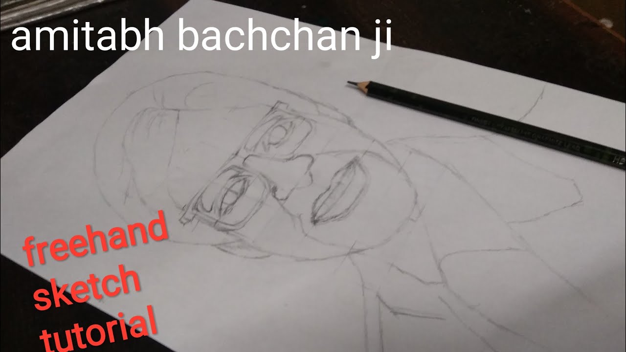 How to draw amitabh bachchan step by step // full sketch tutorial for ...