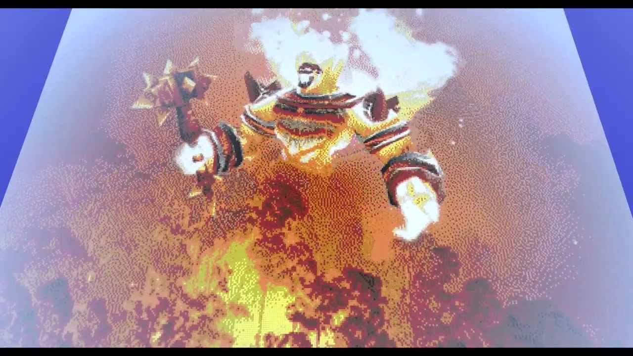 Minecraft Pixel Art - Ragnaros - YouTube
