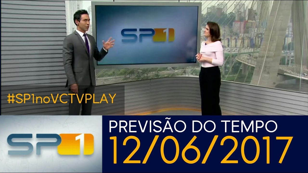 SPTV 1° Edição (#SP1): Previsão do Tempo (12/06/2017) - YouTube