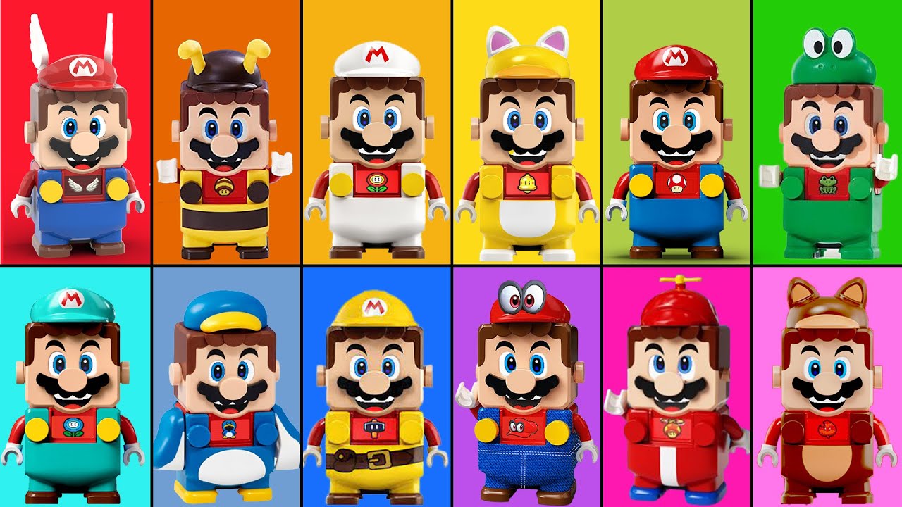 LEGO Vs Game Super Mario Bros. Characters Comparison - YouTube