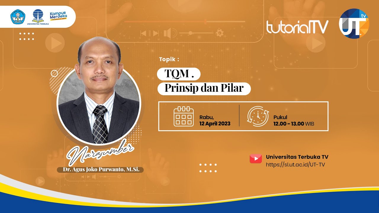 TQM. Prinsip dan Pilar - Dr. Agus Joko Purwanto, M.Si. - YouTube