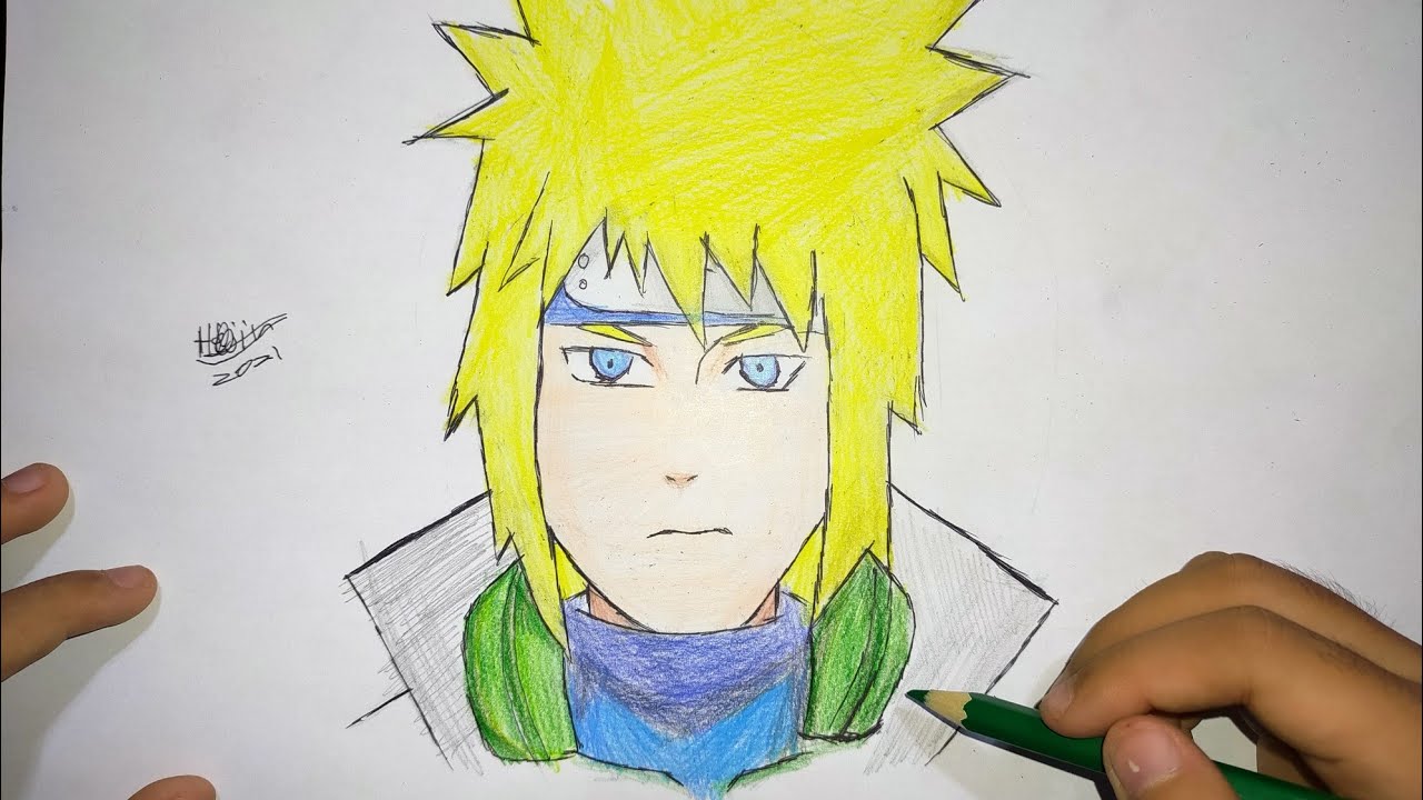 How to draw Minato Uzumaki Naruto's father/ Hejir - YouTube