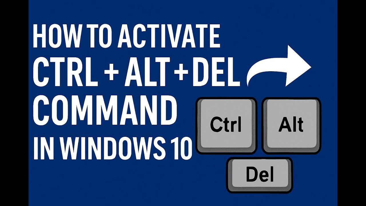 How to enable/require ctrl alt del in windows 10? - YouTube
