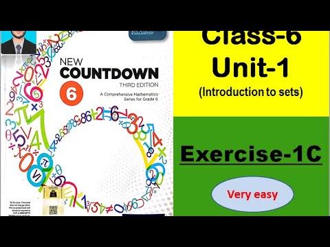 class 6 math exercise 1C | New countdown third edition exercise 1C | Oxford math |Universal Set ...
