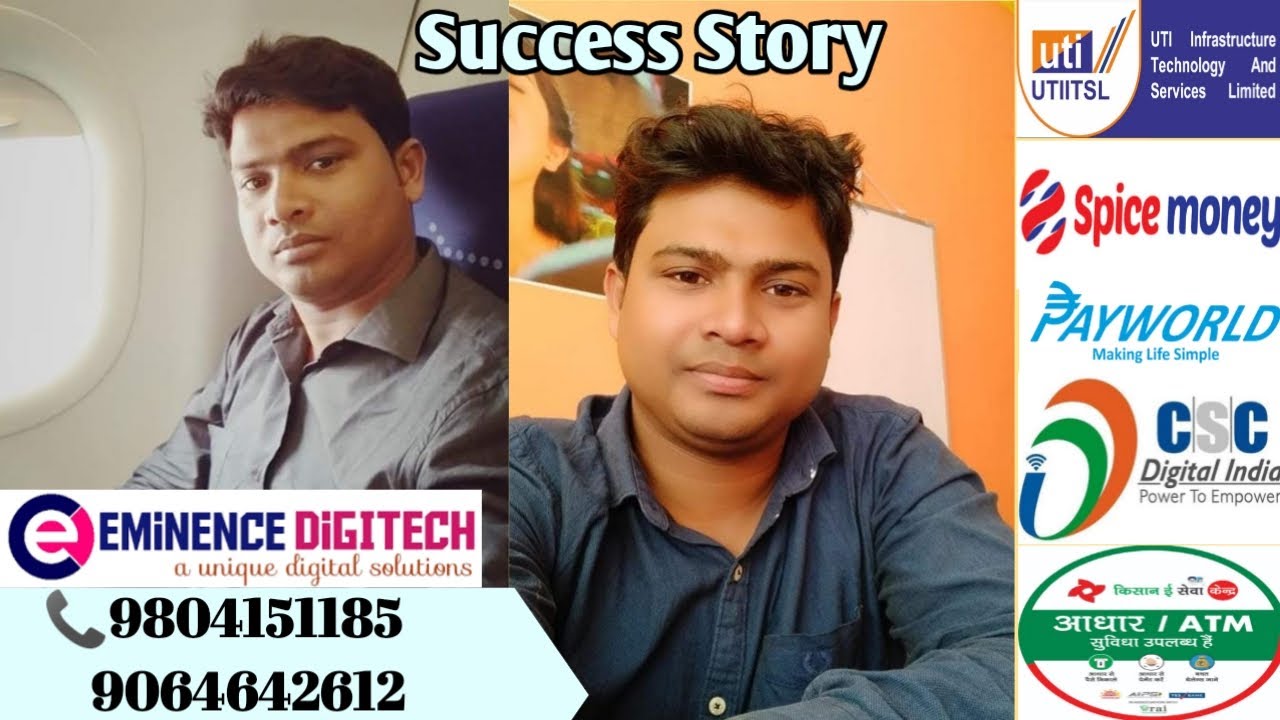 Eminence Digitech Success Story | UTI Pan Card | Spice Money | Payworld - YouTube
