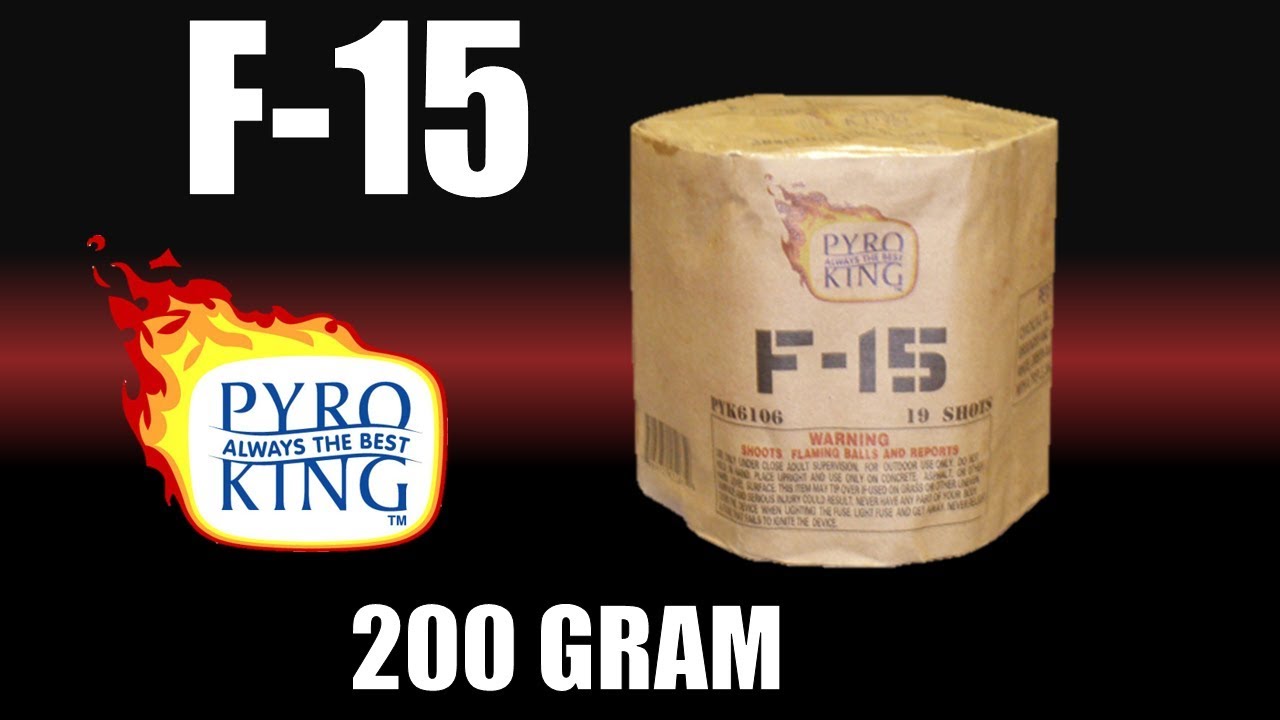 Pyro King Fireworks - F-15 200G - YouTube