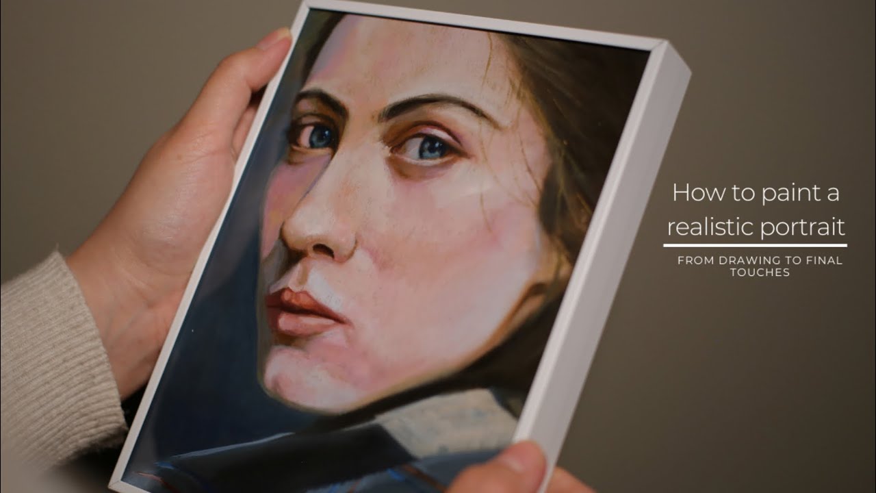 How to paint a portrait in oil from drawing to final touches 🎨/ paint ...