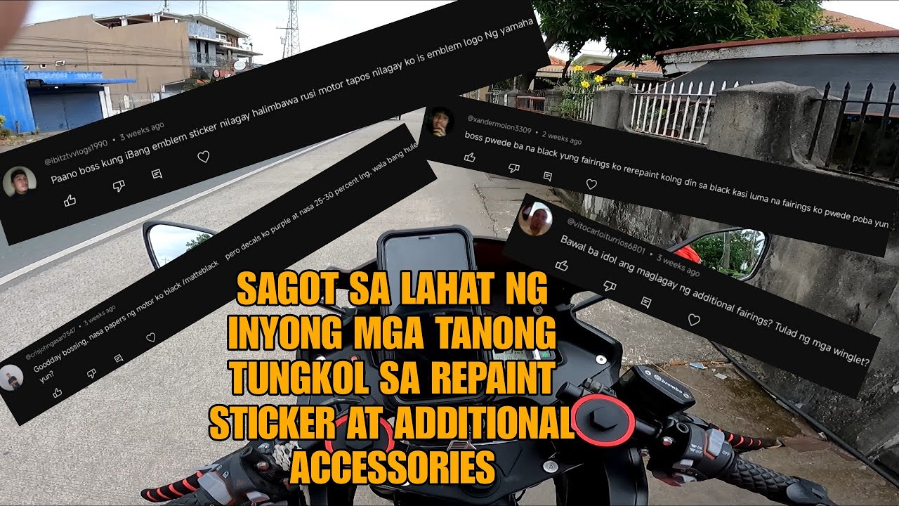 TANGAL STICKER O REPAINT AT DAGDAG ACCESSORIES PWEDE BA SA LTO? - YouTube