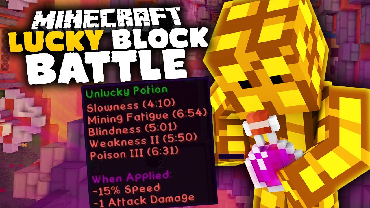 UNLUCKY POTION OF DOOM!! | Lucky Block Battle - YouTube