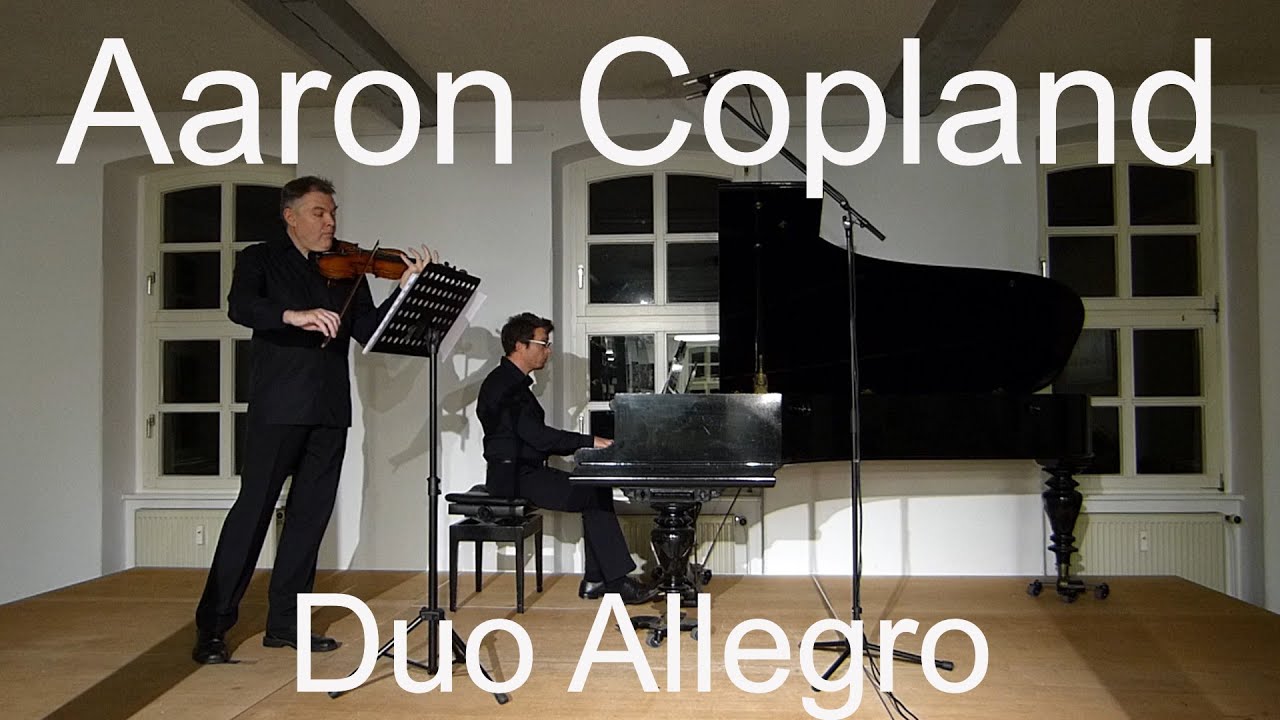 Aaron Copland Duo for Violin and Piano - YouTube