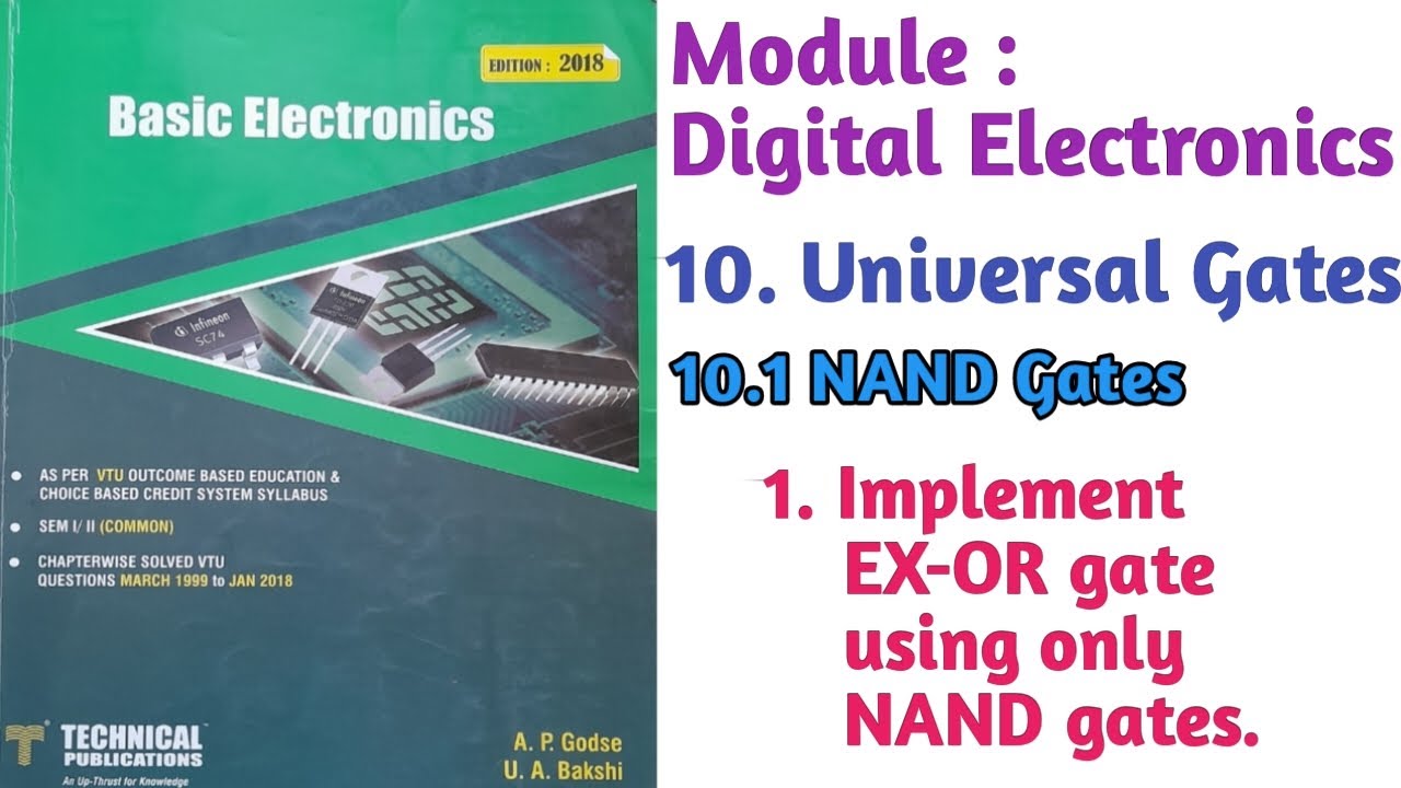 Digital Electronics | Universal Gates | NAND Gates | Implement EX-OR ...