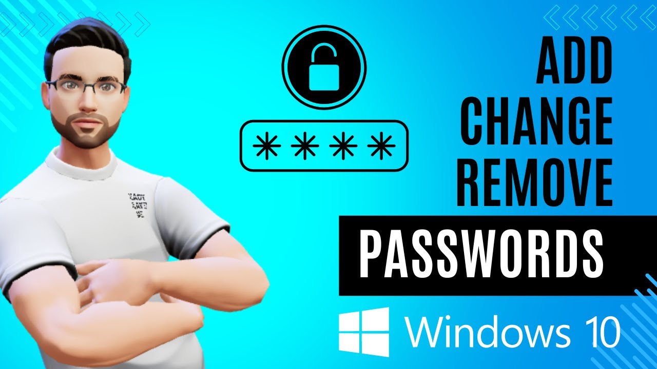 How to add, change or remove Passwords on Windows 10 - YouTube