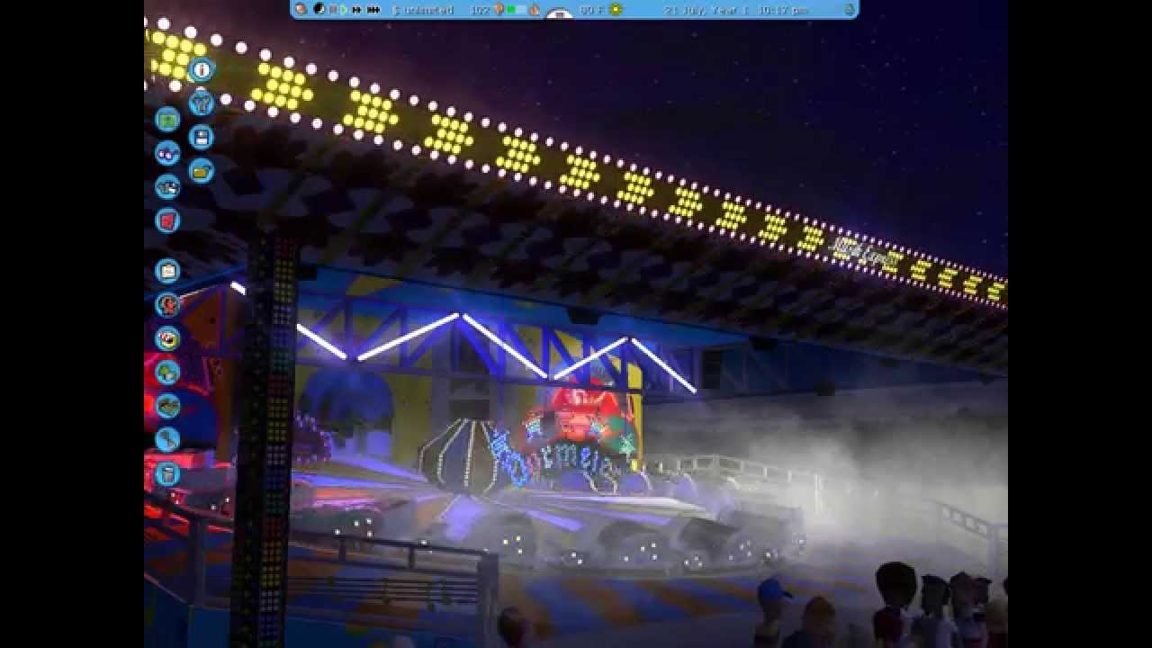 Rct3 Rock Express (testing lights)(offride) - YouTube