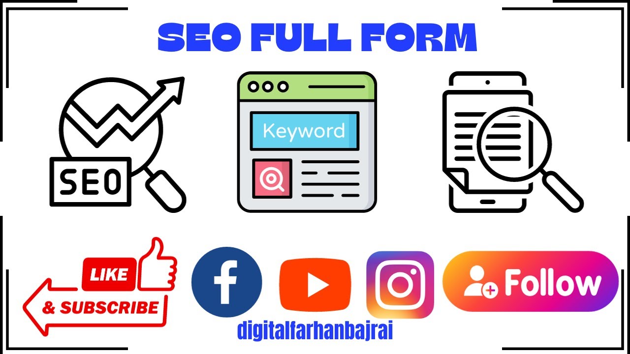 SEO Full Form (explained) in Hindi || Animated Digital marketing Video ...