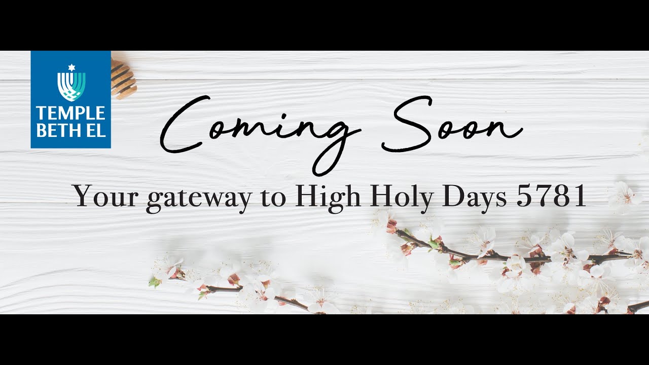 Message about High Holy Days 5781/2020 - YouTube